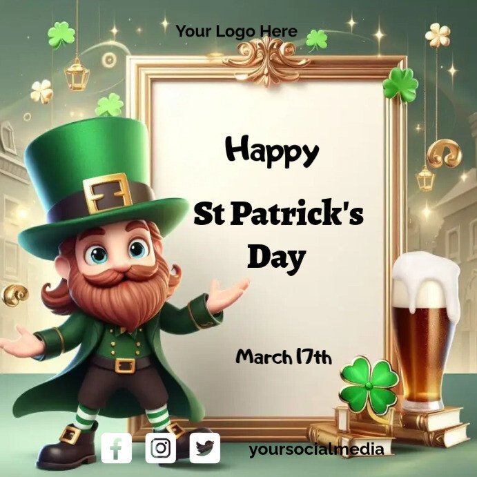 St. Patrick's Day Poster Template | PosterMyWall