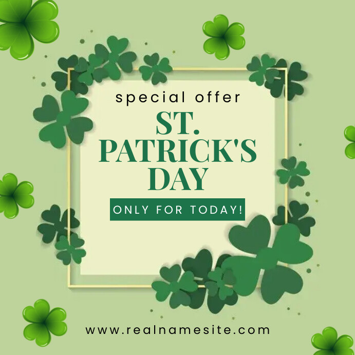 St. Patrick's Day Sale Instagram Post Template | PosterMyWall