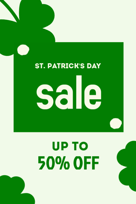St. Patrick's Day Sale Templates | PosterMyWall