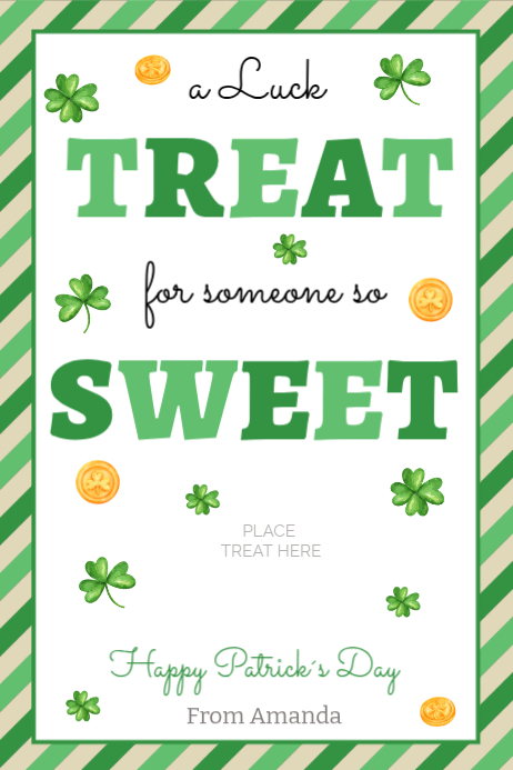 St. Patrick's Day tag Template | PosterMyWall