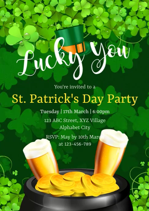 St. Patrick's Day Template | PosterMyWall