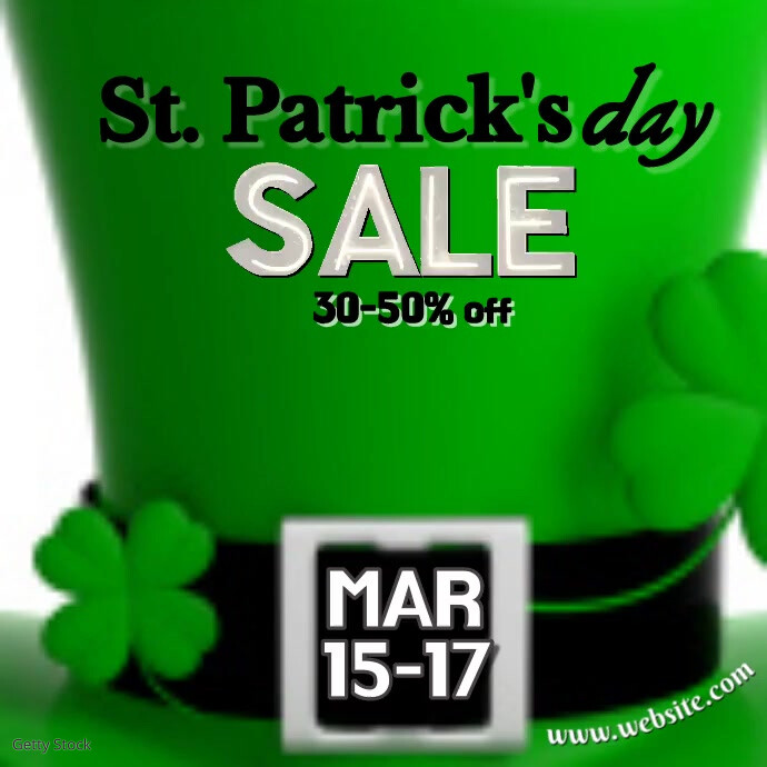 St. Patrick's Video Ad Template | PosterMyWall