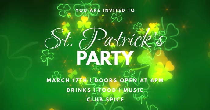 St. Patrick's video Template | PosterMyWall