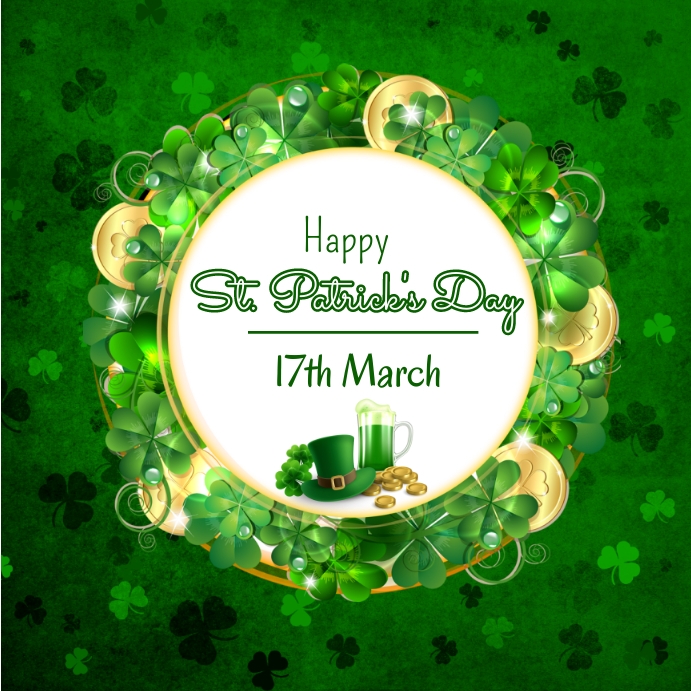 st. patricks day, saint patricks day post Template | PosterMyWall