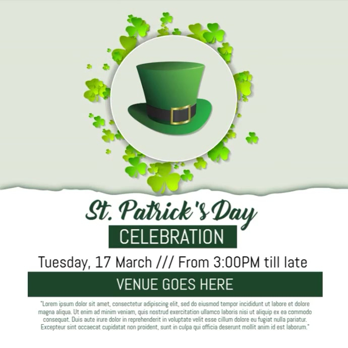 St. Patricks Day Template | PosterMyWall