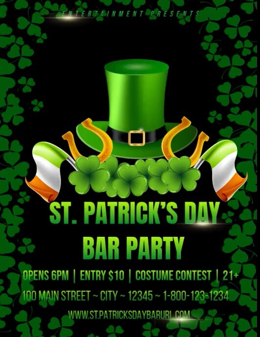 St. Patrick’s Day Bar Party | PosterMyWall