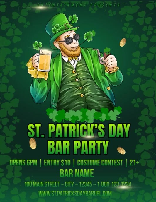 St. Patrick’s Day Bar Party | PosterMyWall