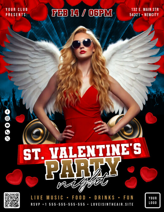 Copy of St. Valentine's Party Flyer | PosterMyWall