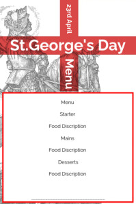 St.George Day Dinner Template | PosterMyWall