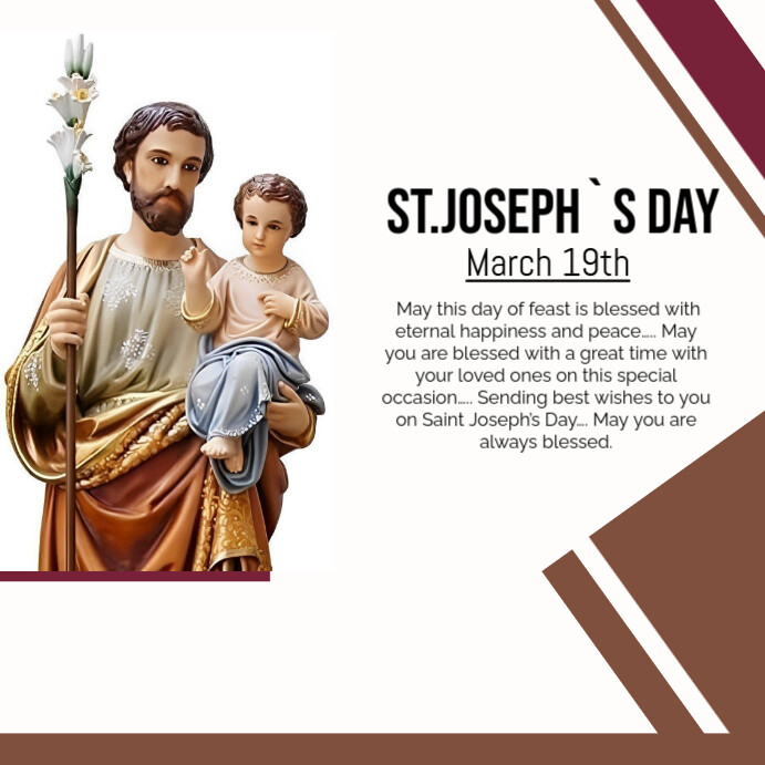 st.joseph day Template | PosterMyWall