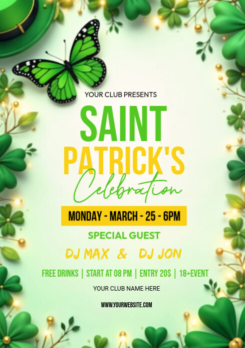 Copy of St.patrick's Day Post A4 | PosterMyWall