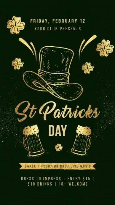 St.Patrick's Day Display Template | PosterMyWall