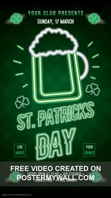 St.Patrick's Day Display Template | PosterMyWall
