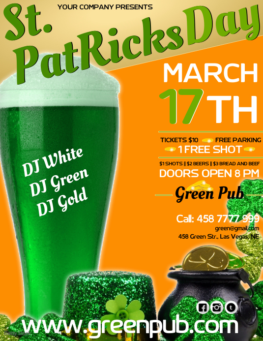 st.patricks day 1 Template | PosterMyWall