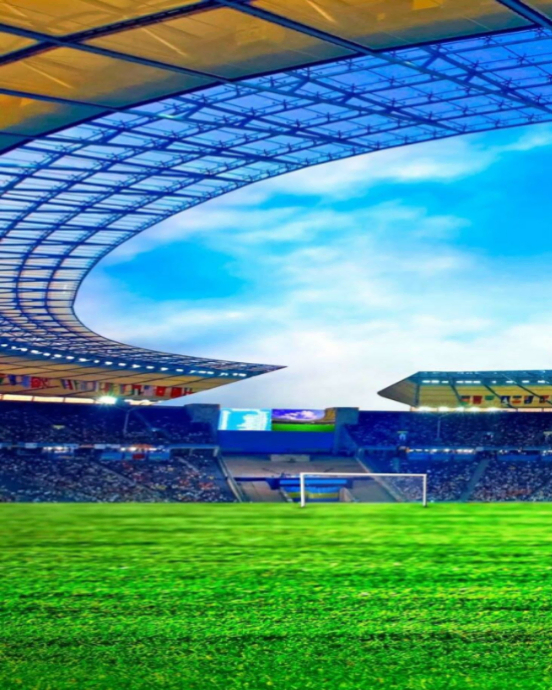 Modèle Stadium Sky View - Modern Soccer Arena | PosterMyWall