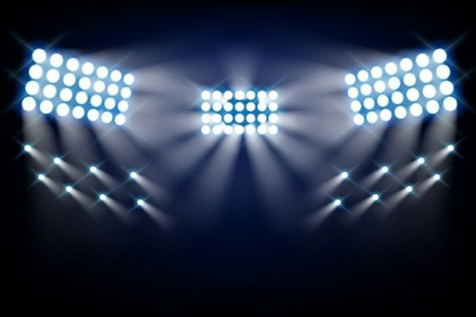 Stadium spotlight array Template | PosterMyWall