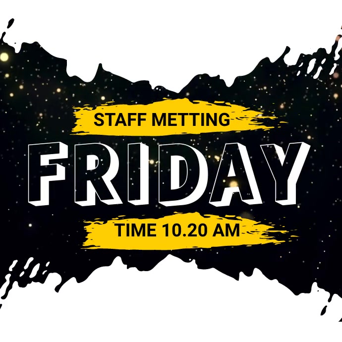 Staff metting announcement Template | PosterMyWall