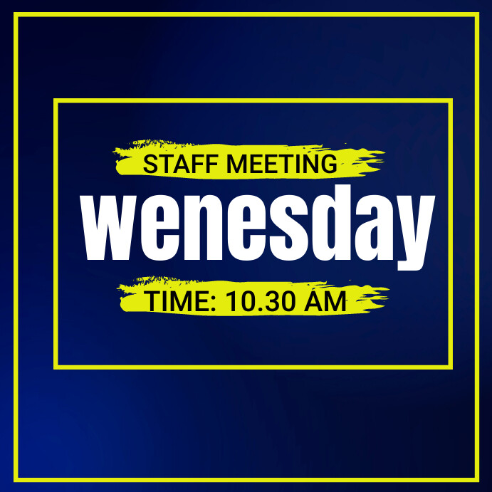 Copy of staff metting / business metting / poster / b | PosterMyWall