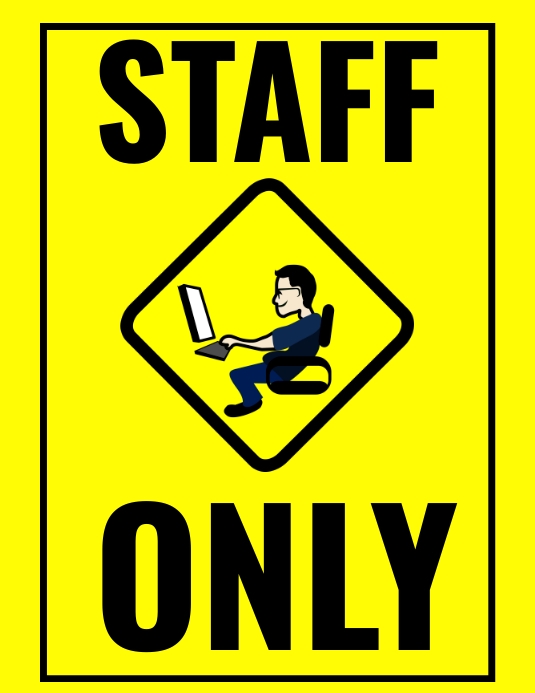 Copy of staff only | PosterMyWall