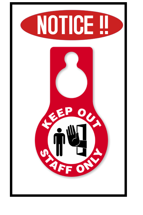 Staff only Template | PosterMyWall