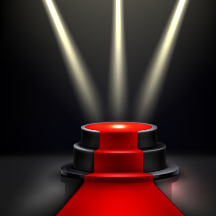 Stage background with rays of light poster (1 Template | PosterMyWall