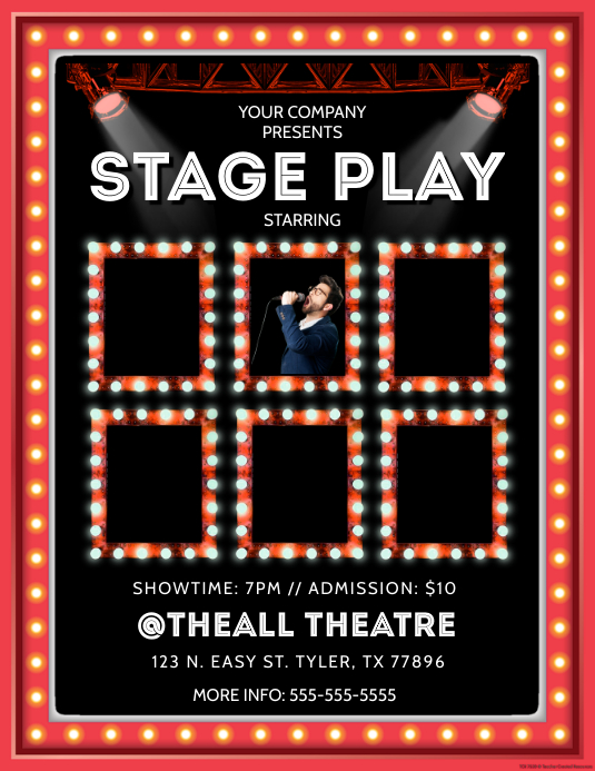 Copy of STAGE PLAY FLYER TEMPLATE | PosterMyWall