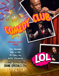 Comedy Night Comedian Star Artists Show Ad Template | PosterMyWall