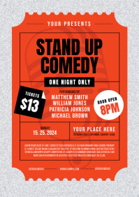 231+ Free Templates for 'Stand up comedy poster template' | PosterMyWall