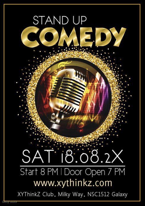 Stand up Comedy Event Flyer Poster Template G | PosterMyWall