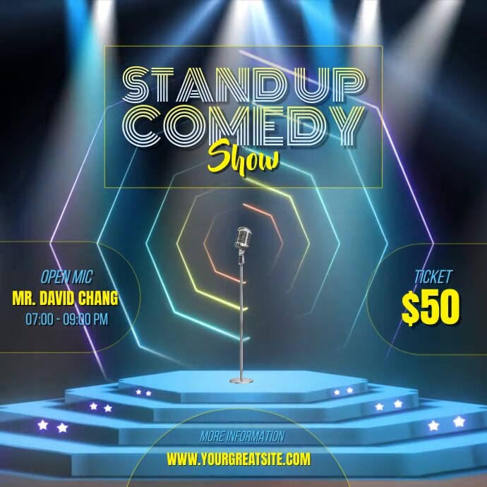 Stand up Comedy Show Template | PosterMyWall