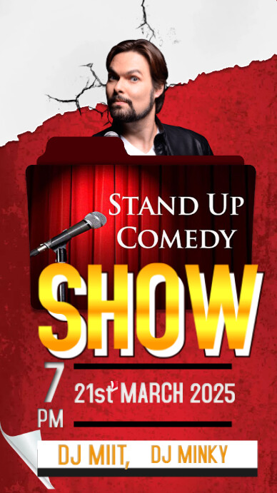 Stand up comedy template | PosterMyWall
