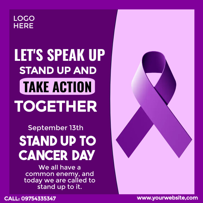 Copy of Stand Up To Cancer Day | PosterMyWall