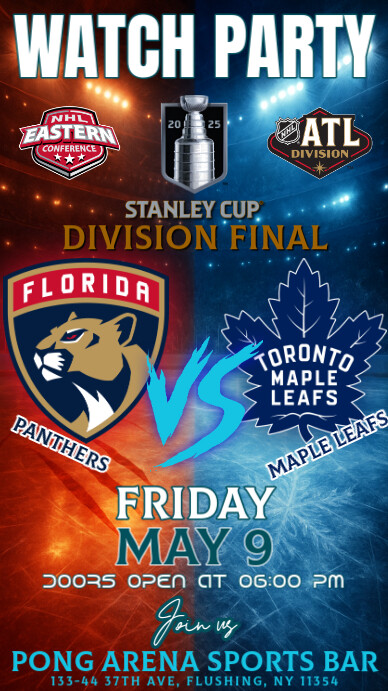 Stanley Cup 2025 Division Final: Florida vs Toronto Watch Party ...
