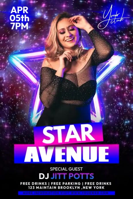 Star Avenue Template | PosterMyWall