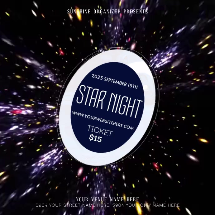 Copy of star night party | PosterMyWall