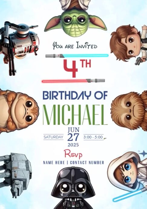 Star wars Template | PosterMyWall