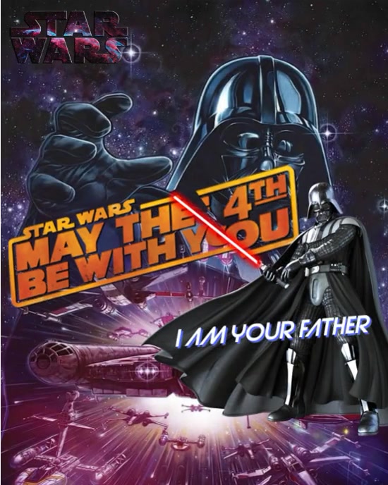 STAR WARS MAY THE FORCE BE WITH YOU Template | PosterMyWall