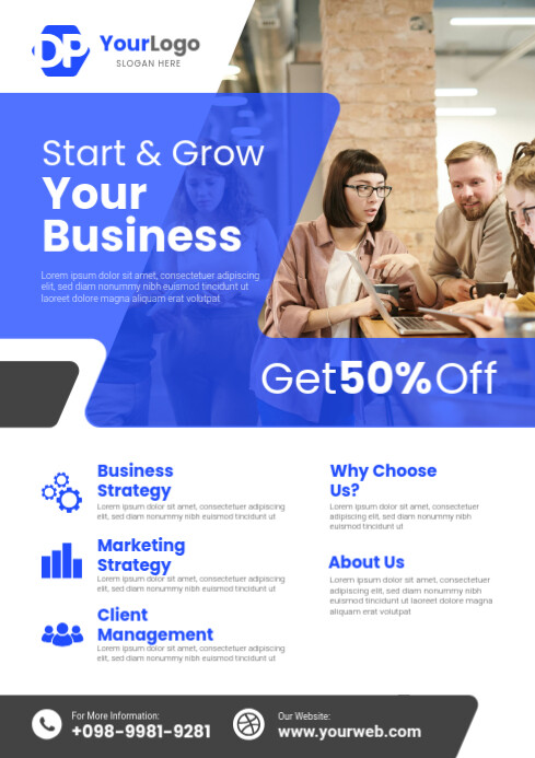 Start and Grow Your Business Poster Template | PosterMyWall