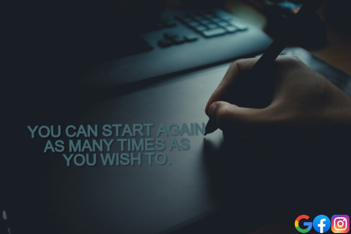 START AND TIMES QUOTE TEMPLATE | PosterMyWall