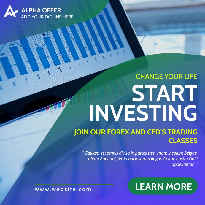 start investing corporate advertising templat Template | PosterMyWall