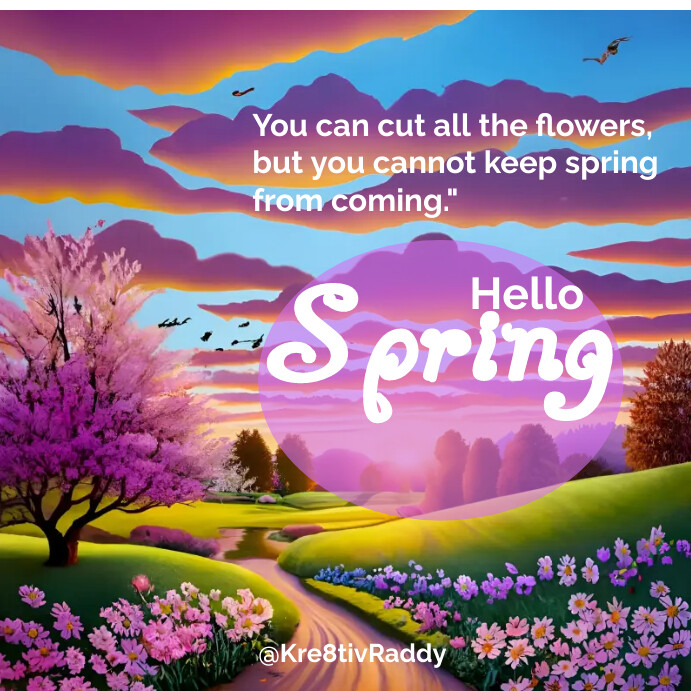 Start of spring Template | PosterMyWall
