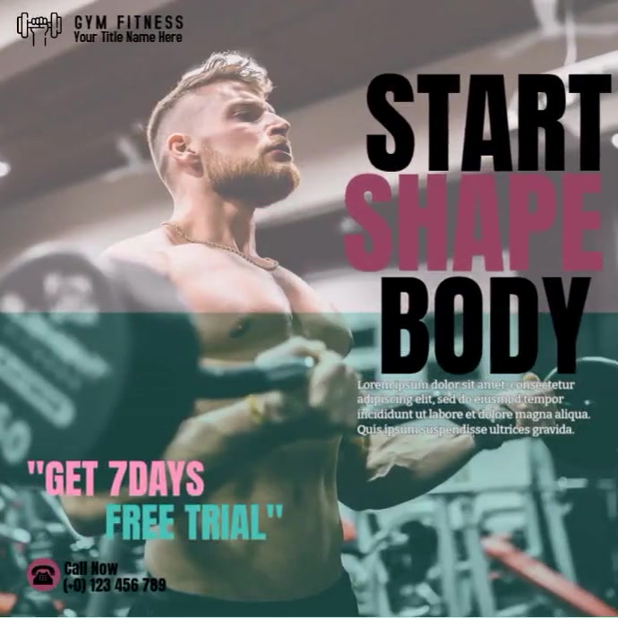 Plantilla de Start Shape Body | PosterMyWall
