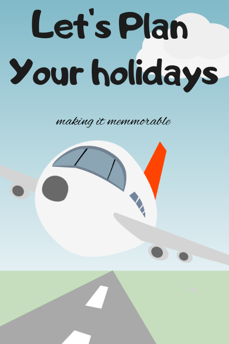 Let's plan your holidays Template | PosterMyWall