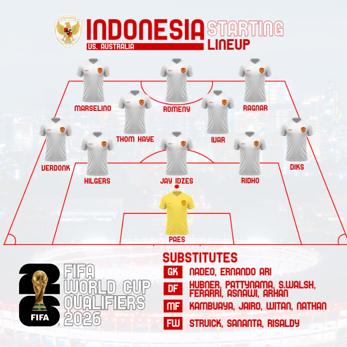 Plantilla de Starting Lineup Design Templates | PosterMyWall