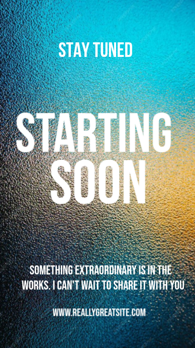 starting soon Template | PosterMyWall