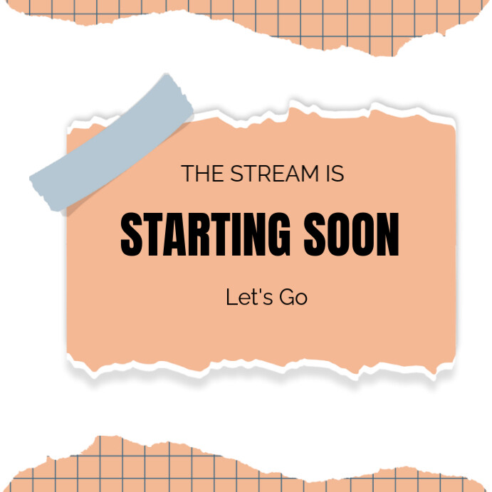 Starting soon Template | PosterMyWall