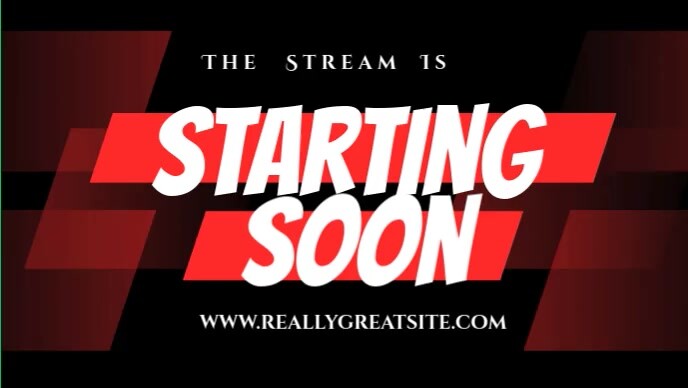 Copy of starting soon youtube intro | PosterMyWall