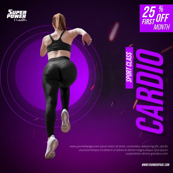 Copy of Starts Cardio Sports Class | PosterMyWall