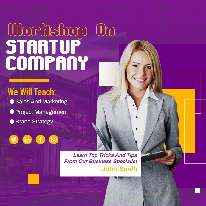 Startup Company Template | PosterMyWall