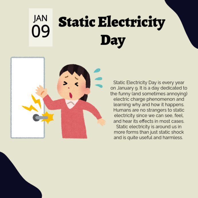 static electricity day Template | PosterMyWall